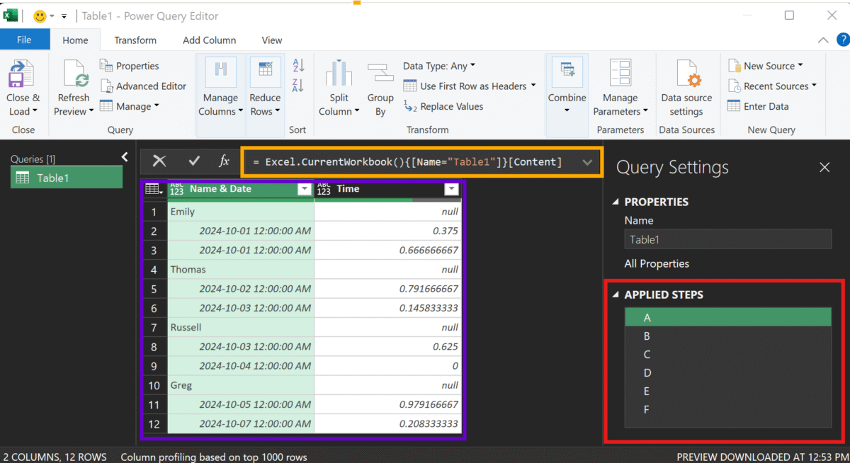 Learn Power Query M code | My Spreadsheet Lab