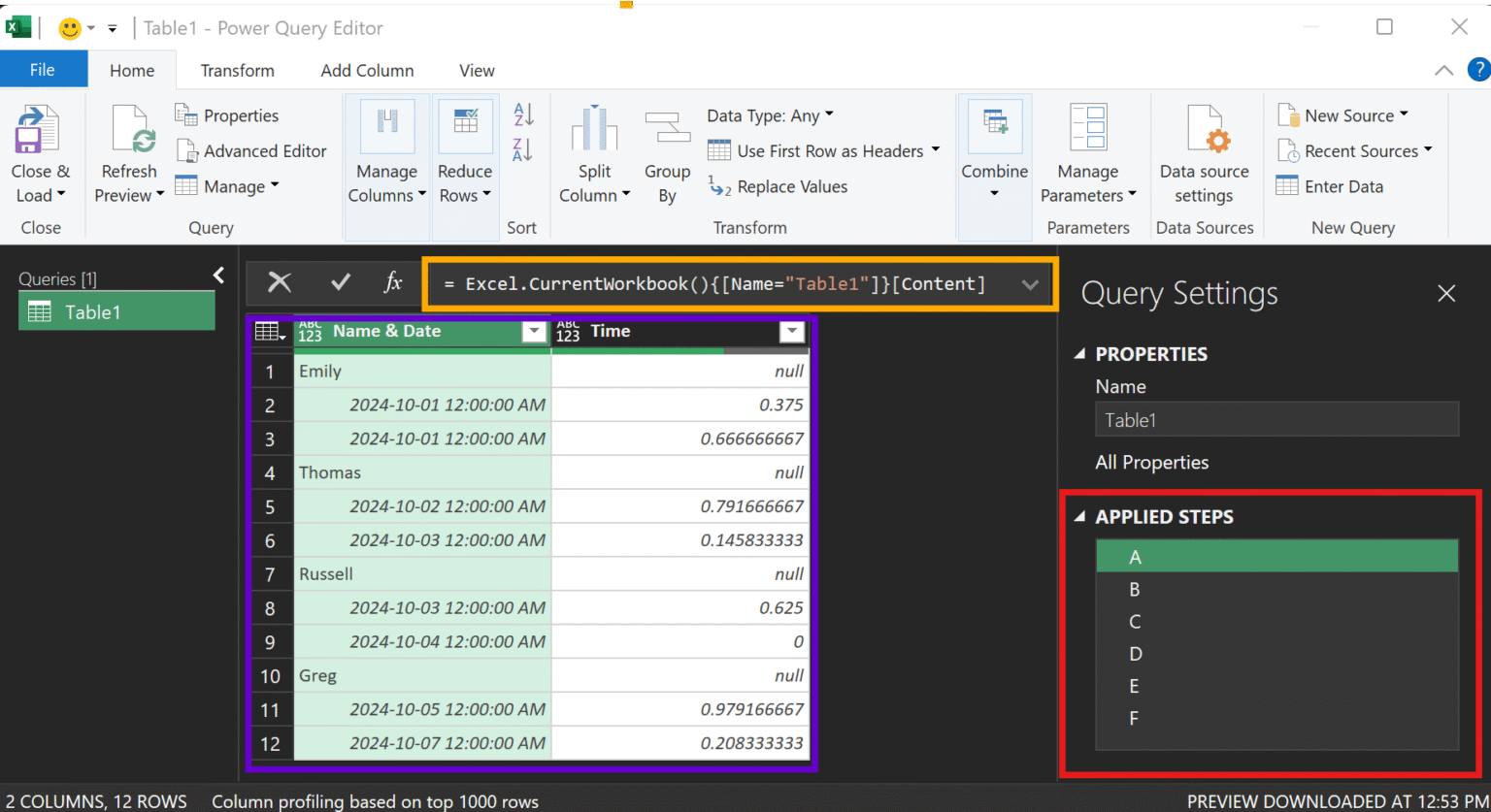 Learn Power Query M code | My Spreadsheet Lab