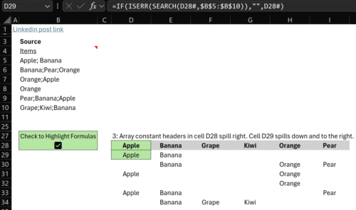 Why and how do formulas spill? | My Spreadsheet Lab
